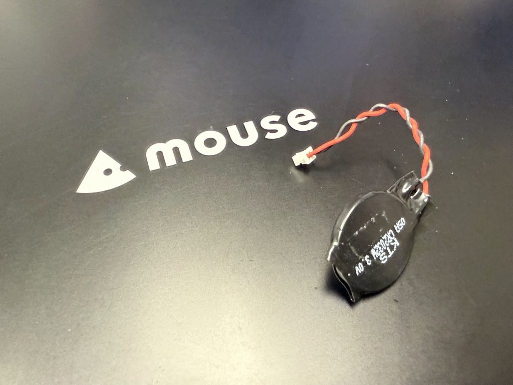mouse CMOS電池交換 - パソコン修理テック